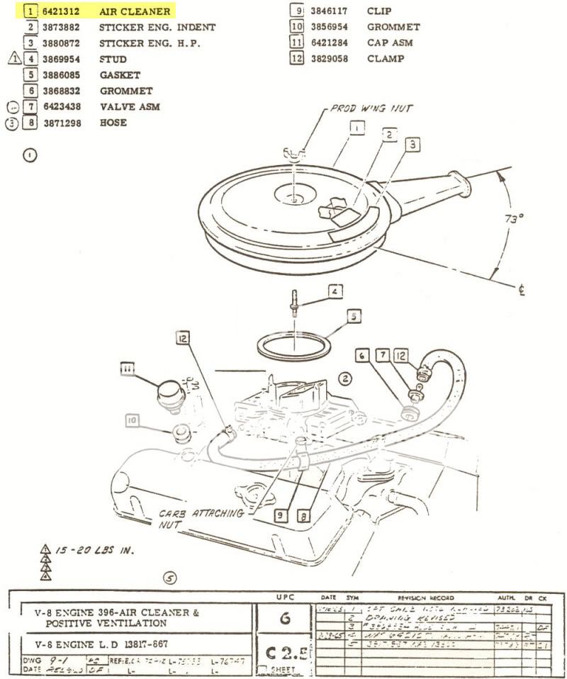 66 396 air cleaner | Team Chevelle